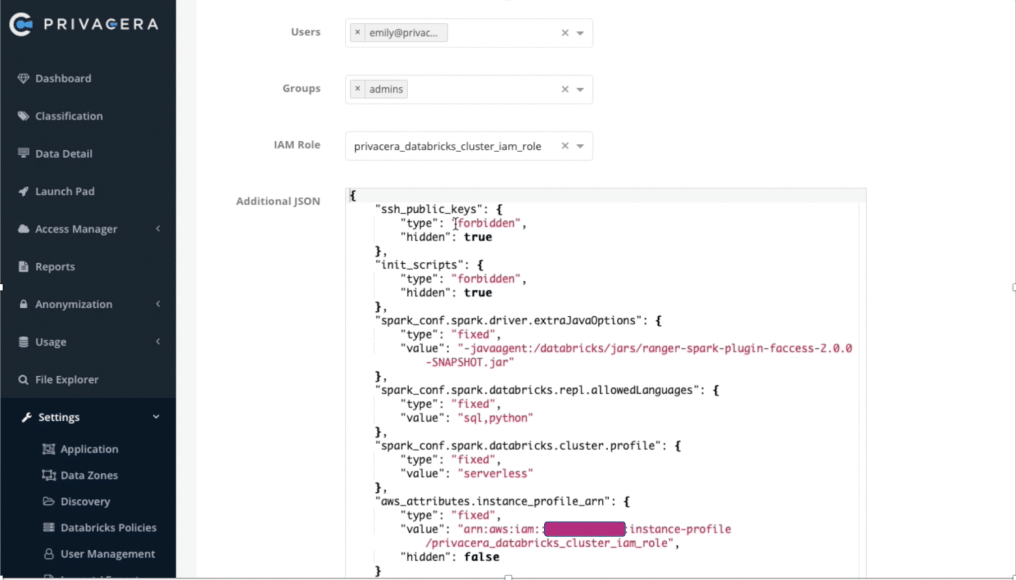 Managing Databricks Cluster Policies With Privacera Privacera